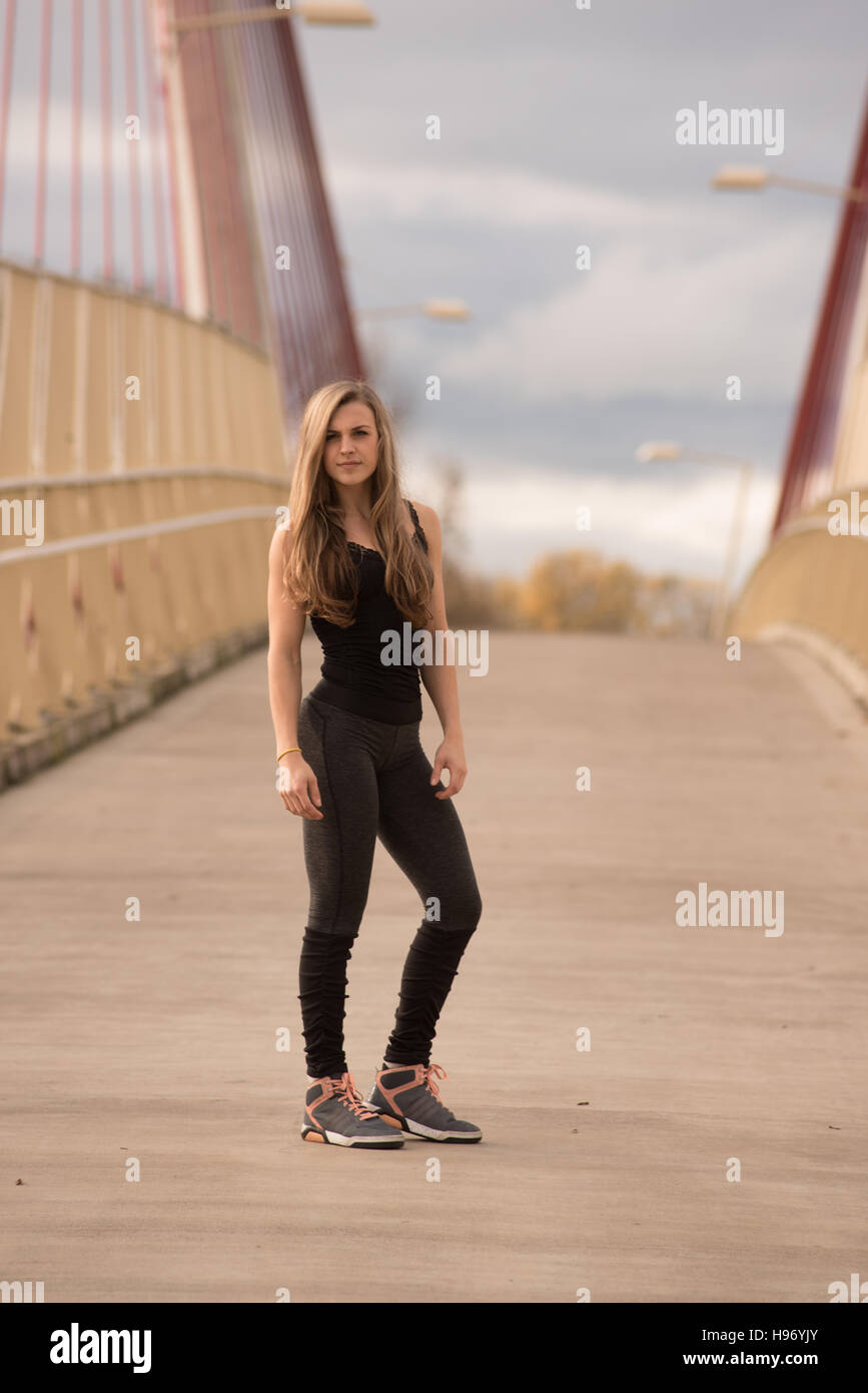 Woman beautiful standing hi-res stock photography and images - Alamy