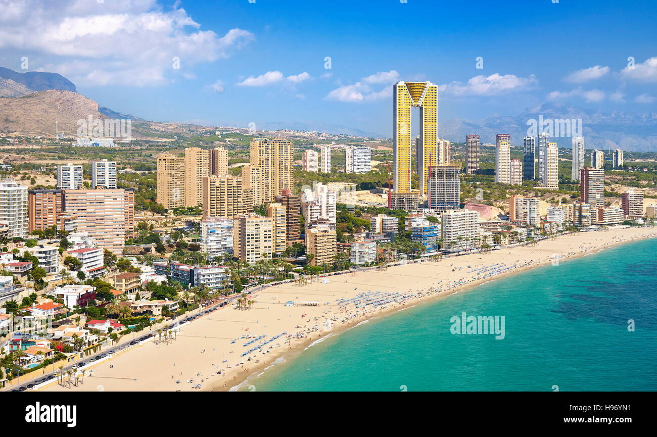 Aerial view of benidorm hi-res stock photography and images - Alamy