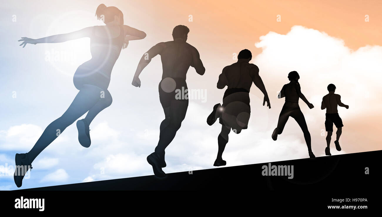 Sports Training Abstract Background Illustration Concept Stock Photo ...