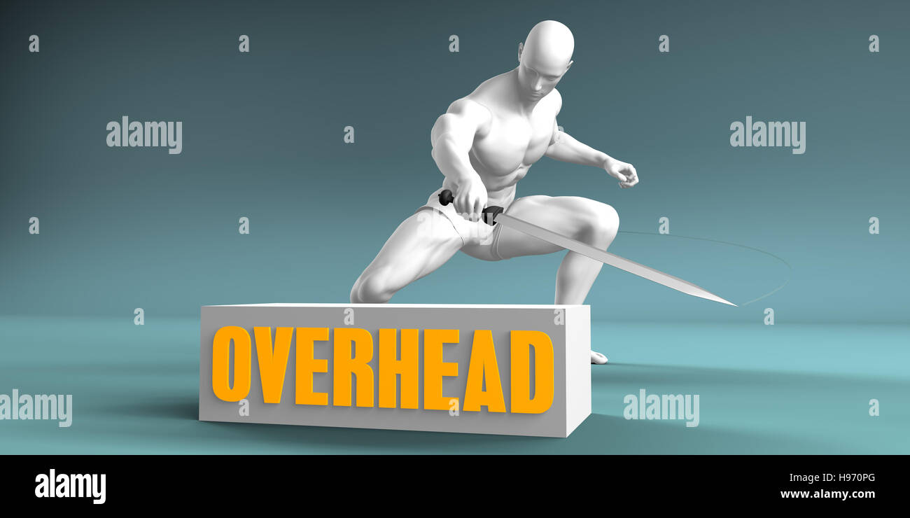 Cutting Overhead and Cut or Reduce Concept Stock Photo - Alamy