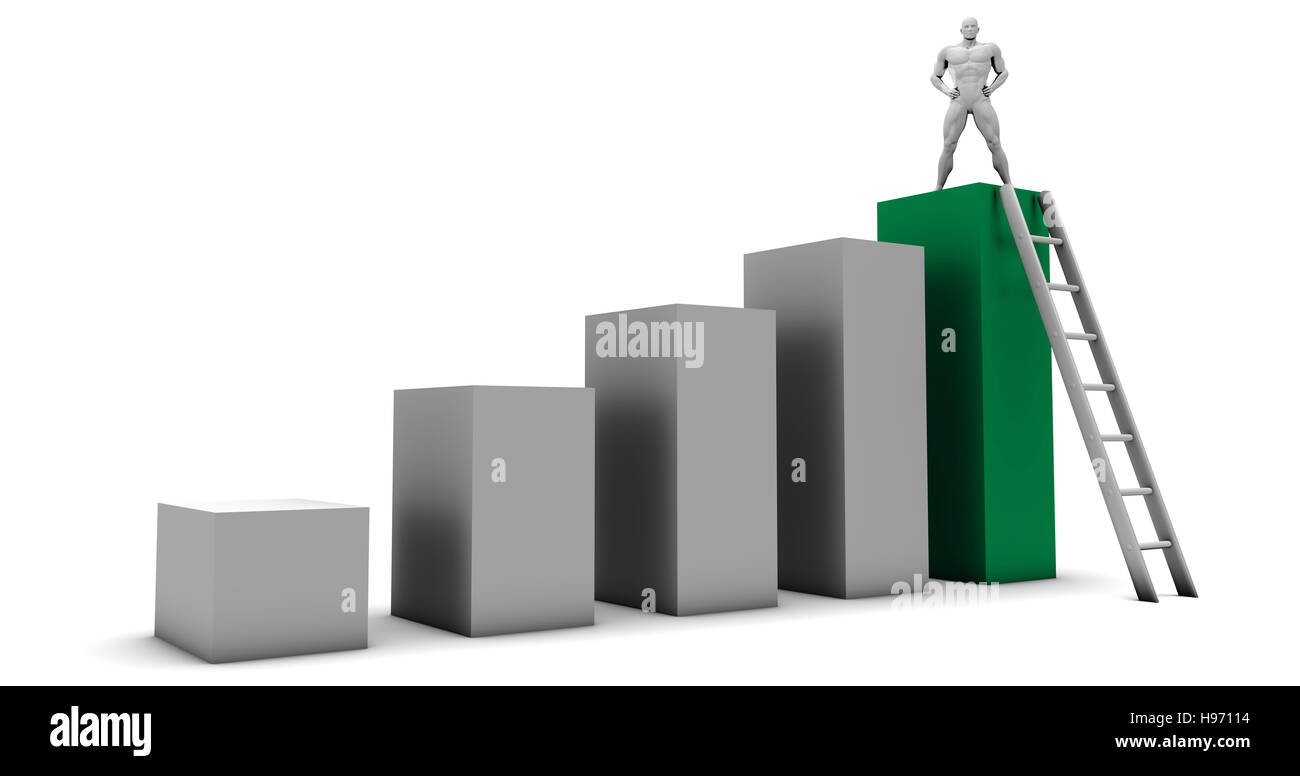 Person up ladder hi-res stock photography and images - Alamy