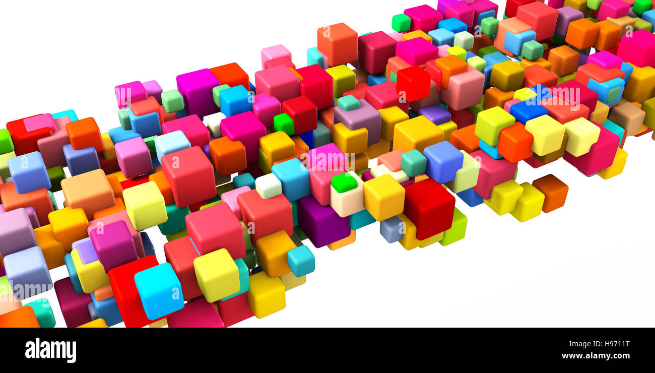 Colorful Geometric Abstract Background as Fun Theme Stock Photo - Alamy