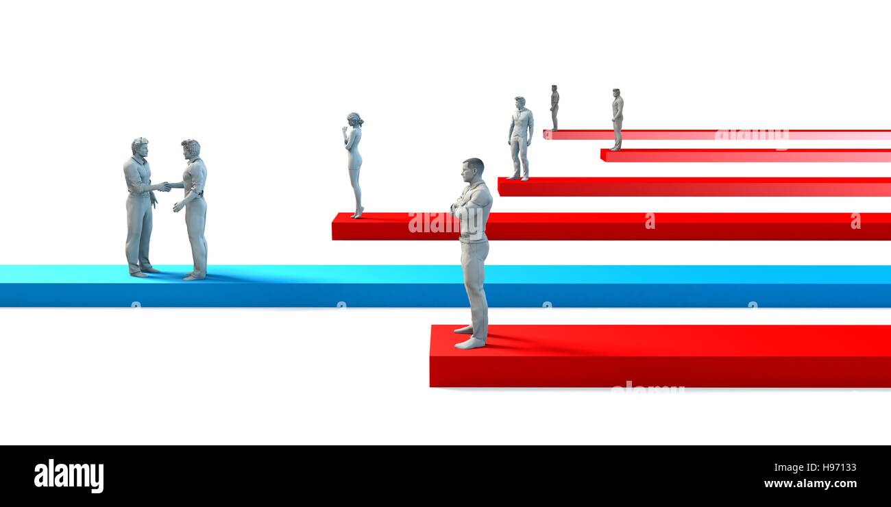 Business Challenges and Succeeding Over Your Competitors Stock Photo ...