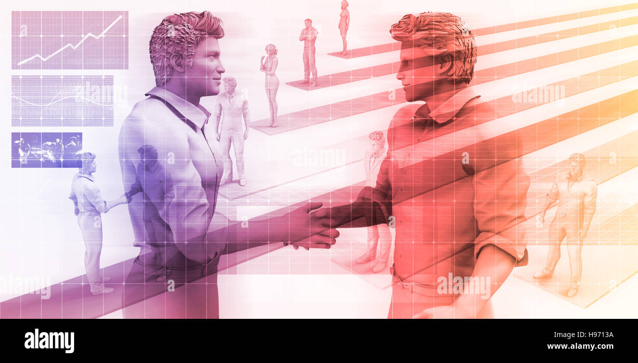 Closing a Deal or Beginning a Business Agreement Stock Photo - Alamy