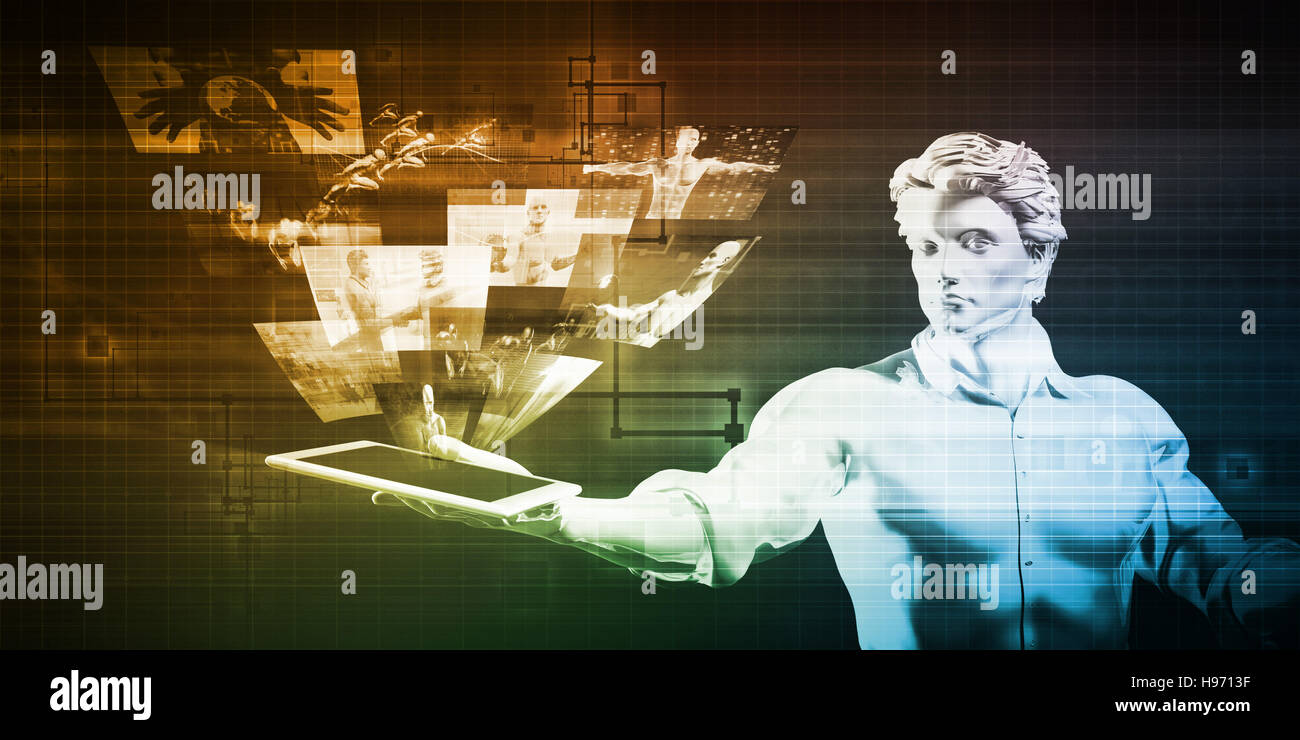 Technology Classroom for Training and Education as a Concept Stock ...