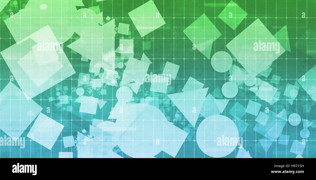 Random Shapes Background Scattered on a Design Grid Background Stock ...