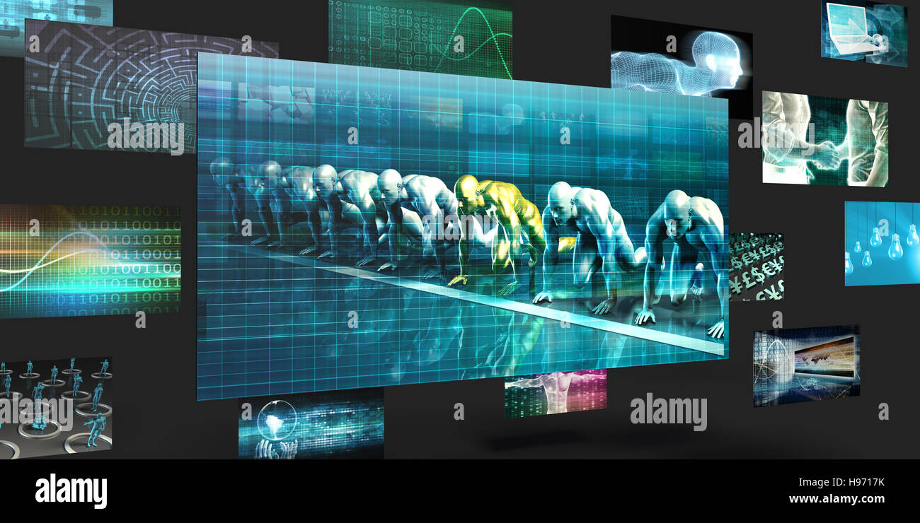 Business Competition Sales and Marketing Abstract Concept Stock Photo ...