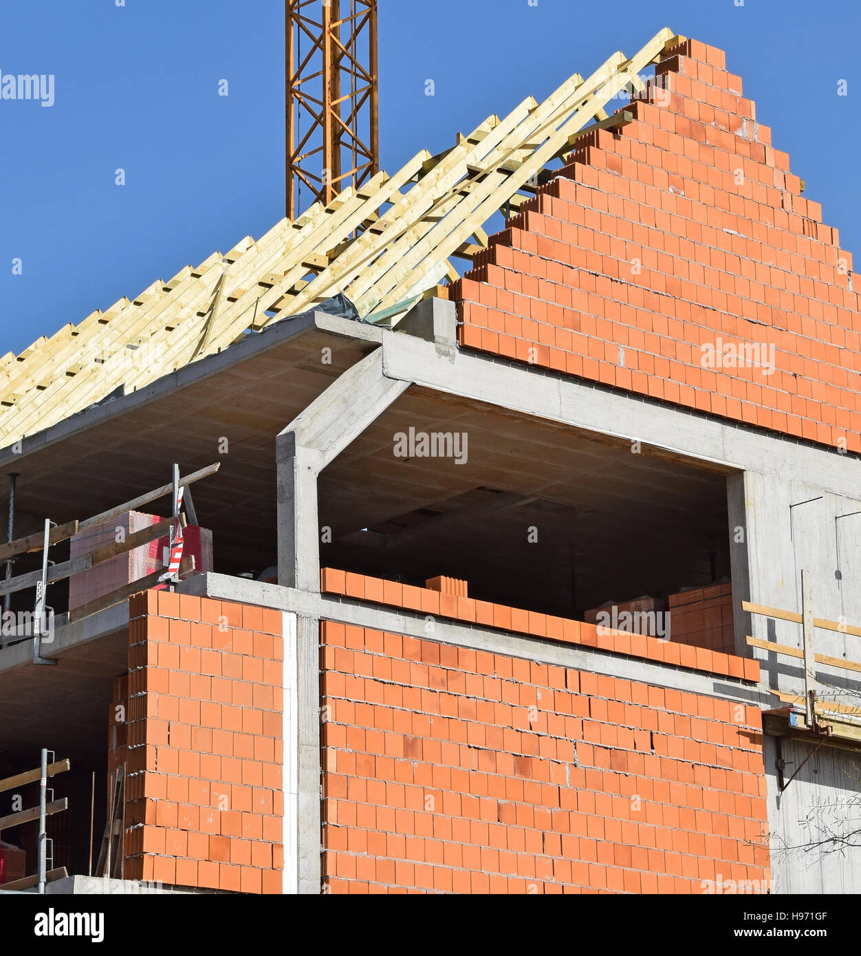 Construction of a new building Stock Photo - Alamy