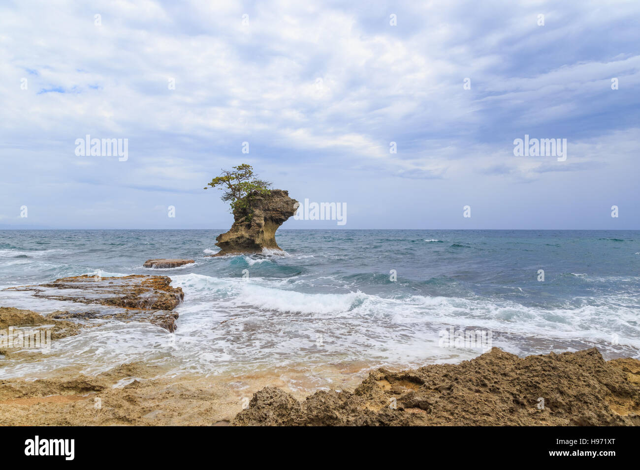 Rock formation at Manzanillo Costa Rica Stock Photo - Alamy