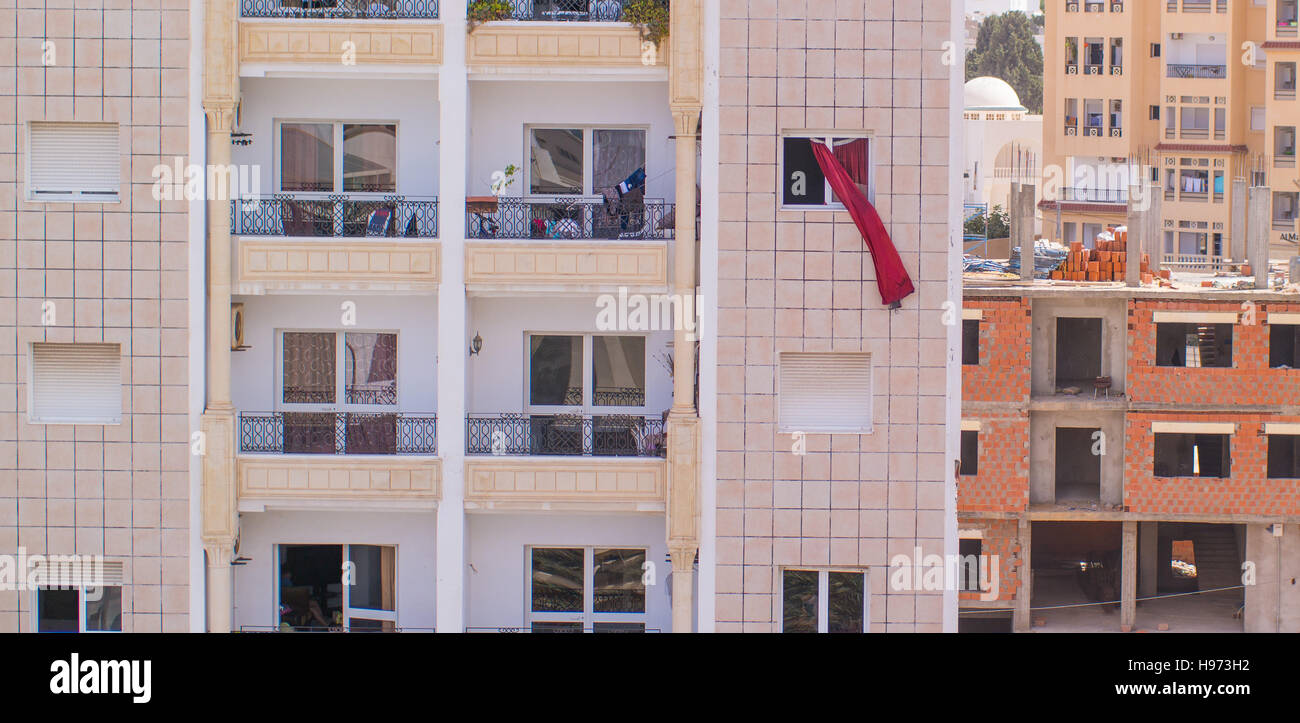 Curtains blowing in the wind outside the window Stock Photo - Alamy