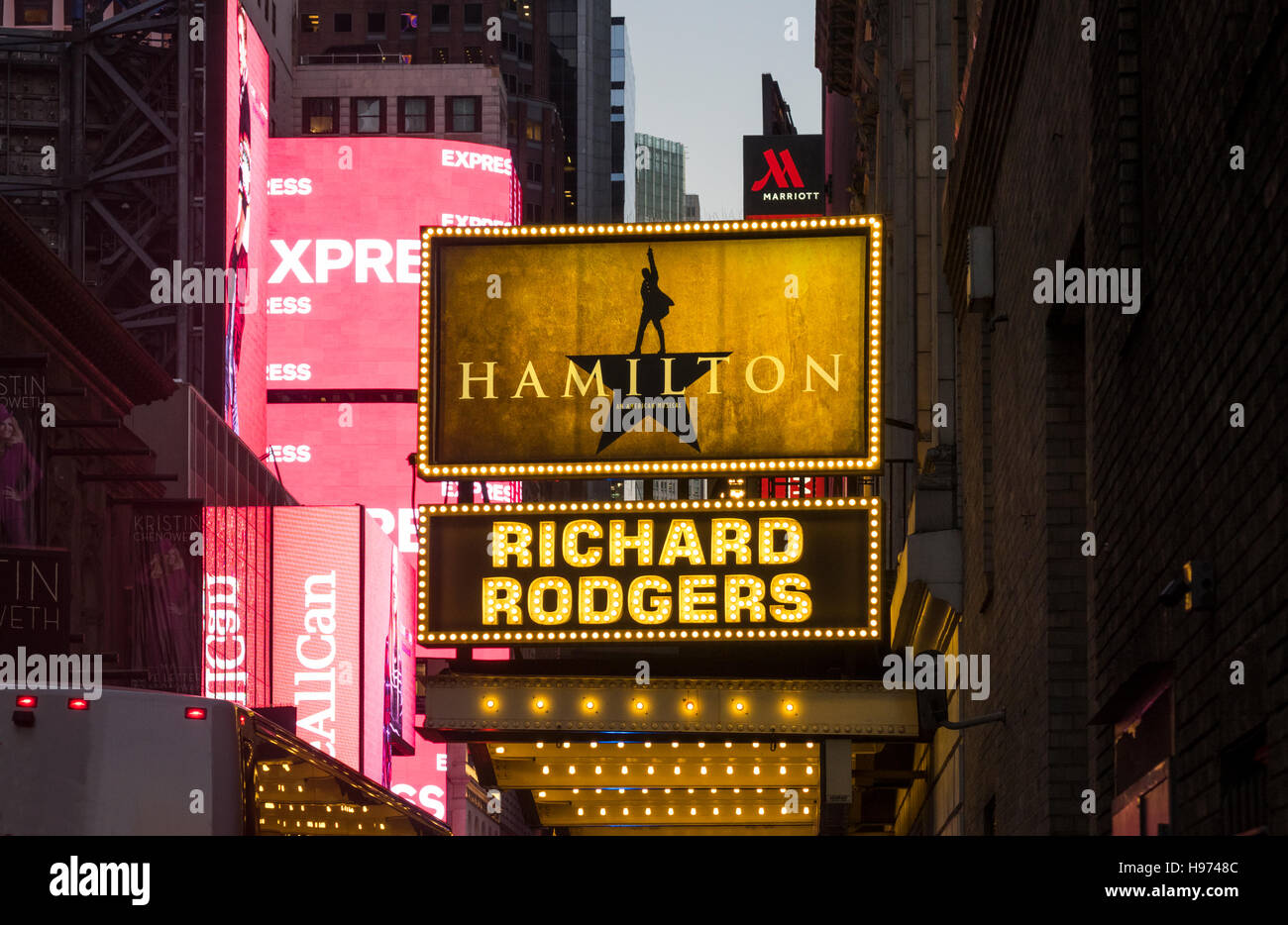 Hamilton broadway musical hi-res stock photography and images - Alamy