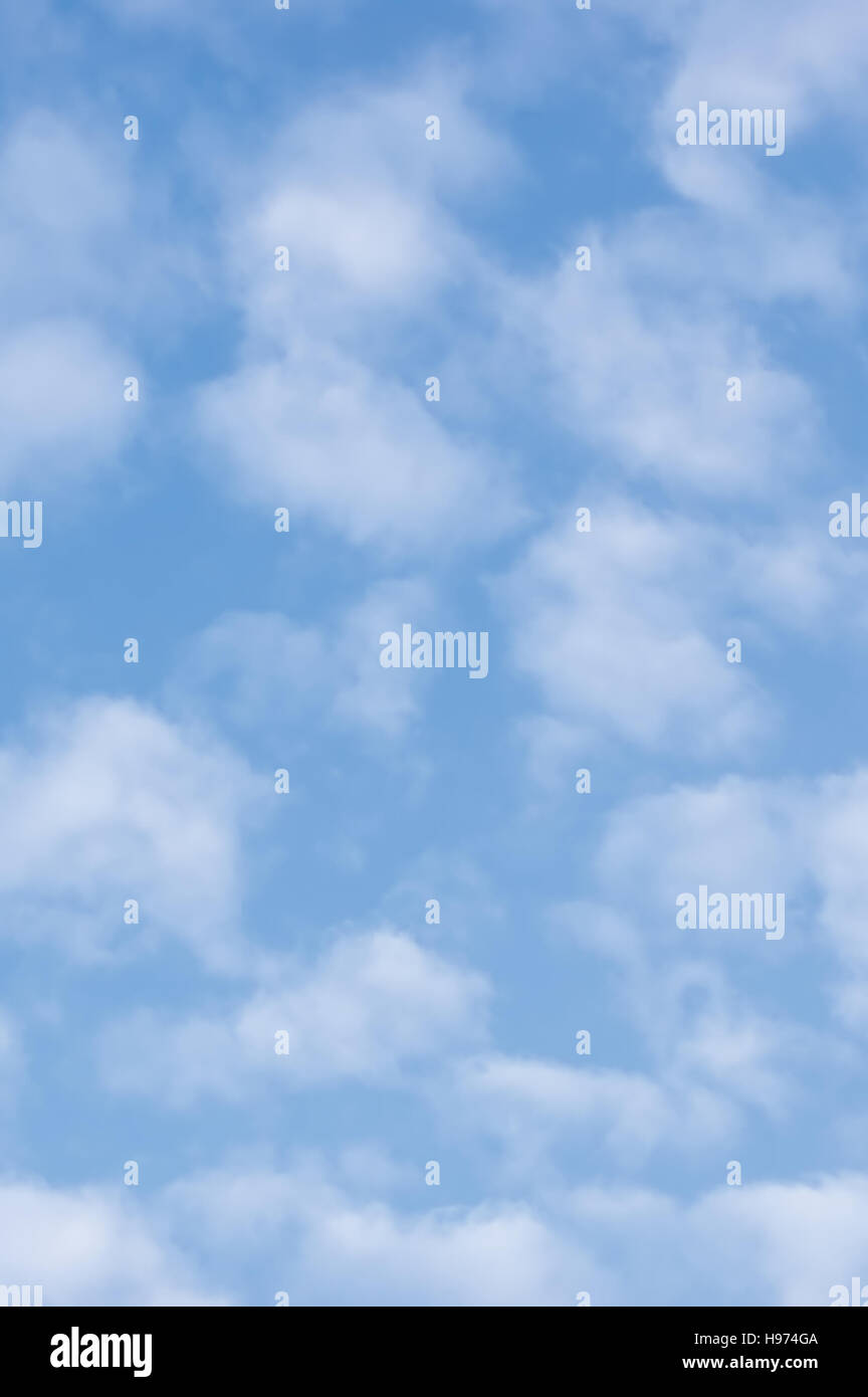 Bright Summer Cloudscape, Vertical Clouds Background Pattern Stock ...