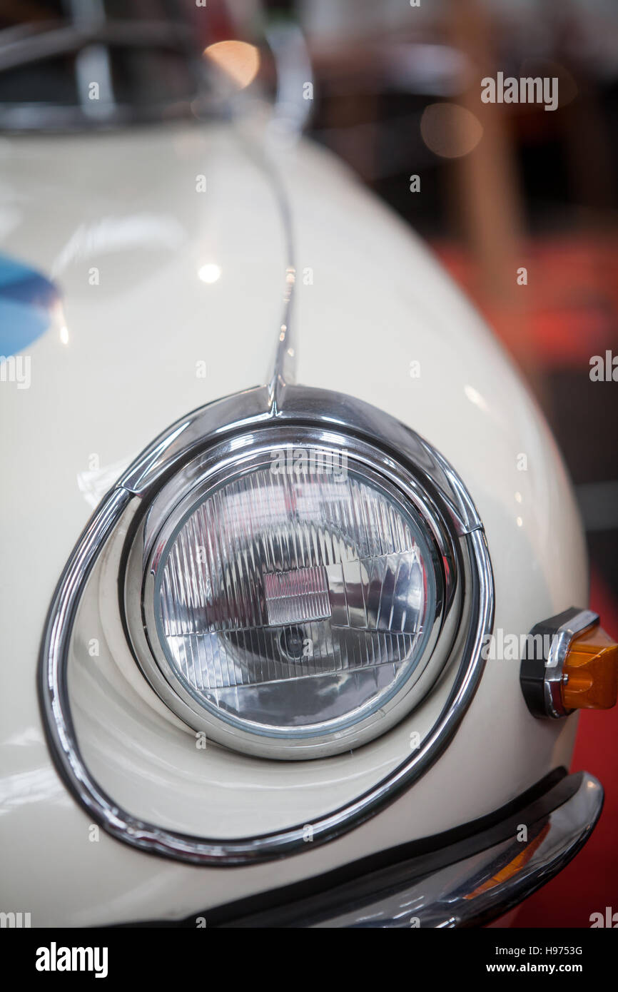 Close up shot of an old car headlight Stock Photo - Alamy