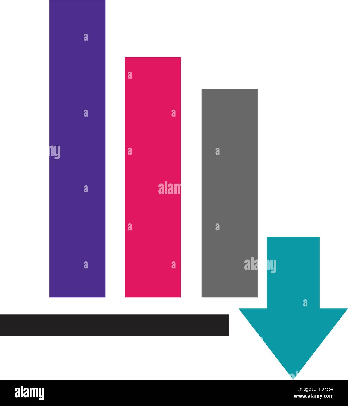 Color Bar Graph icon Stock Vector Image & Art - Alamy