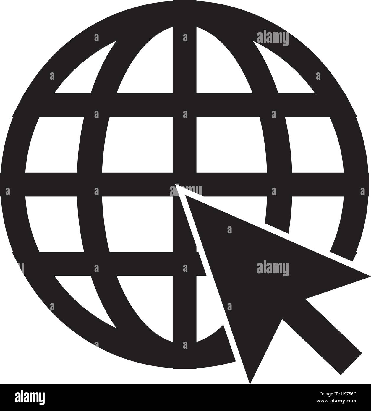 Go to web icon vector illustration Stock Vector Image & Art - Alamy