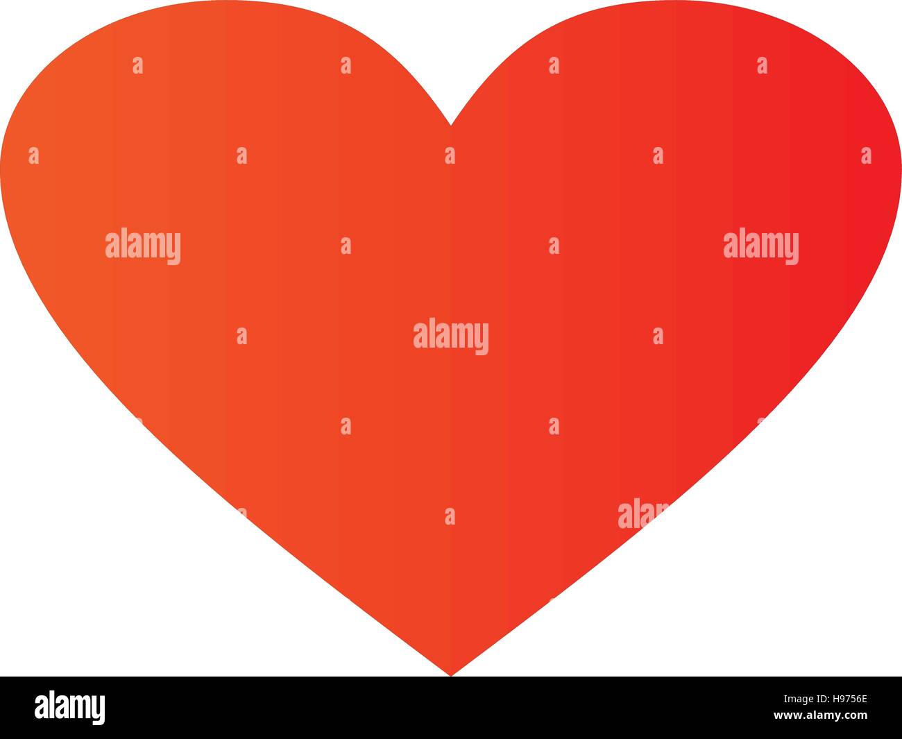 Heart icon, modern minimal flat design style Stock Vector Image & Art ...