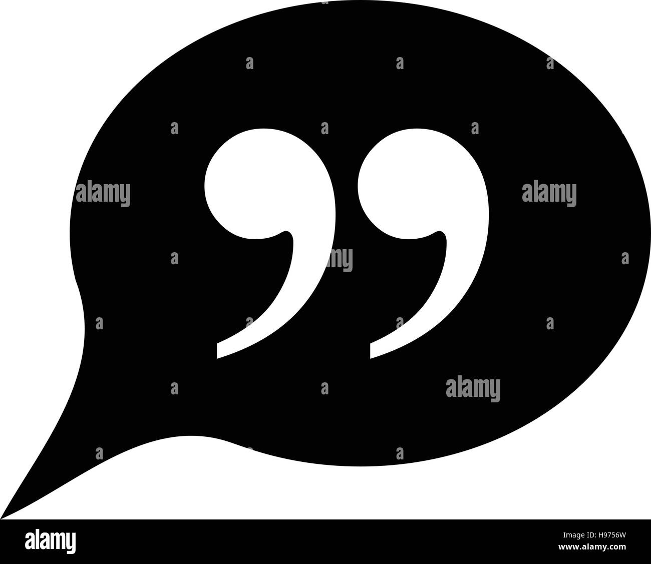 Quote icon vector Stock Vector Image & Art - Alamy
