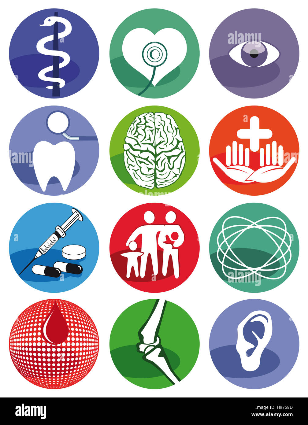 Medicine icons set Stock Photo - Alamy