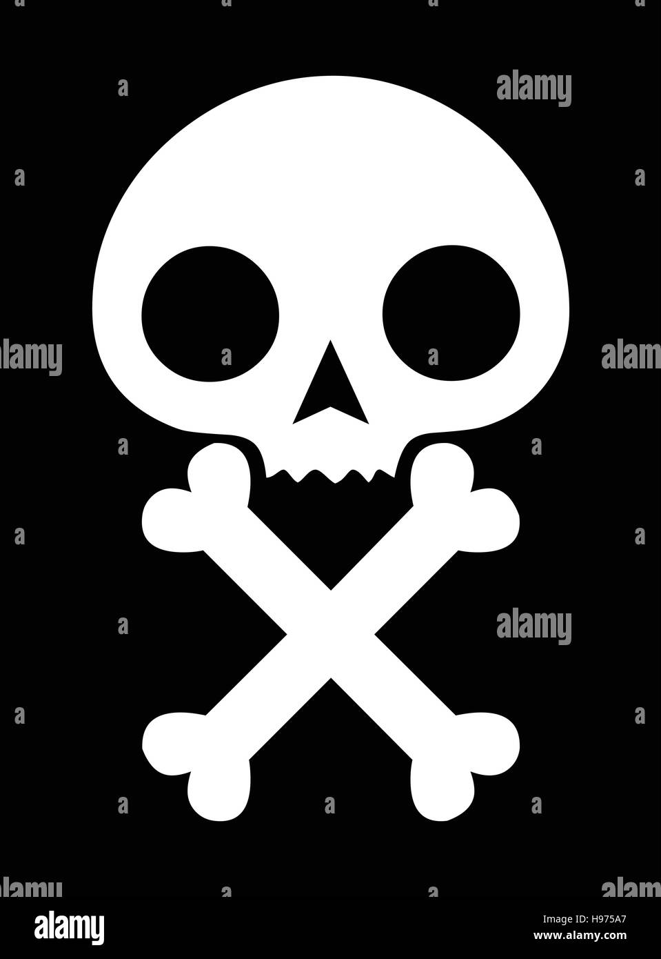 skull icon black background Stock Vector Image & Art - Alamy