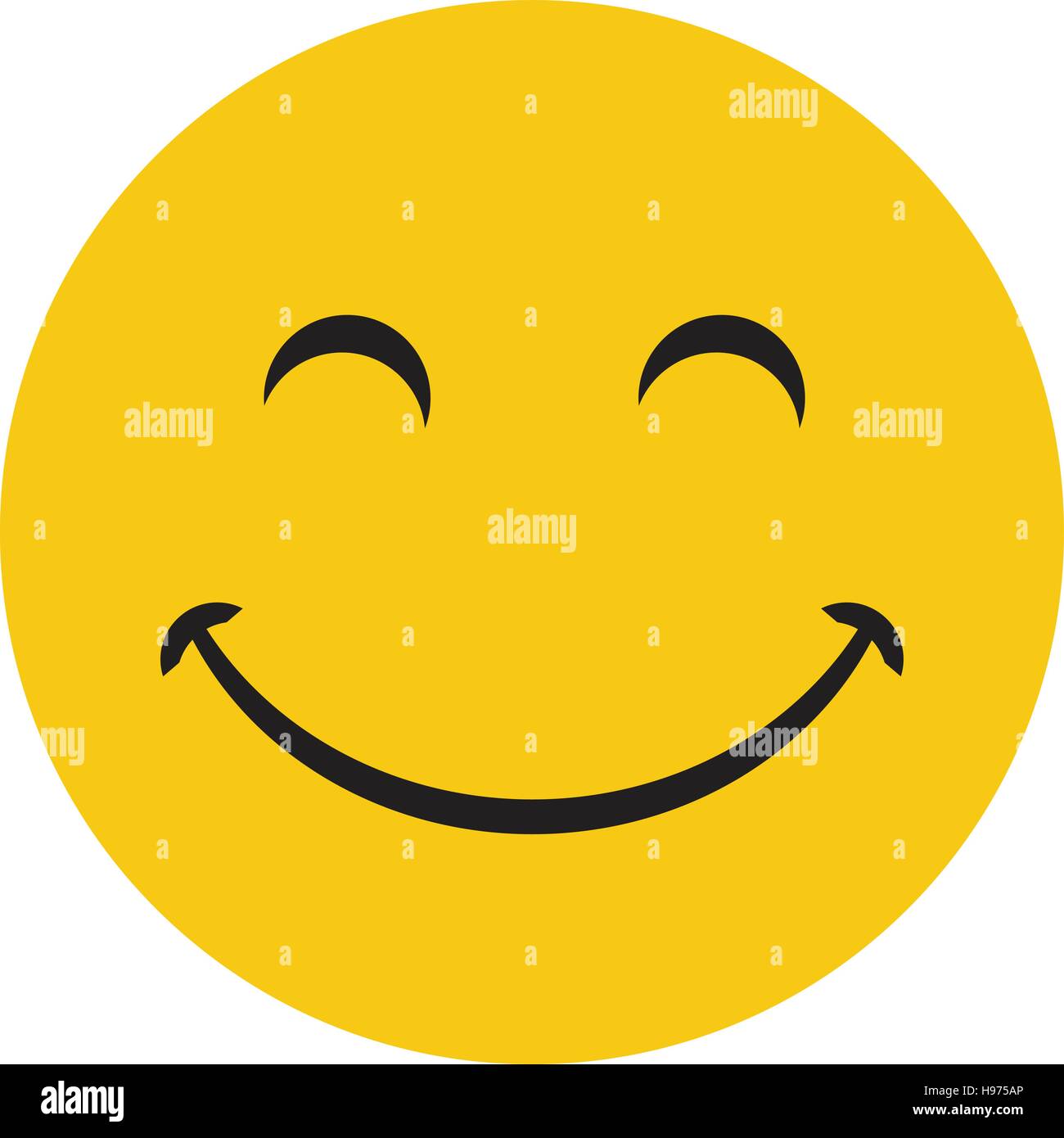 Yellow laughing happy smile Stock Vector Image & Art - Alamy