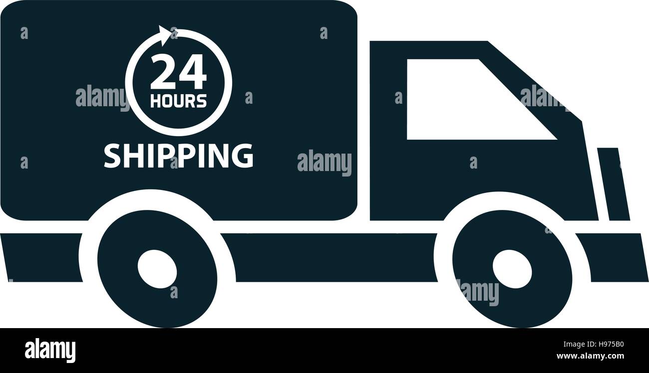 24 hours delivery icon hi-res stock photography and images - Alamy
