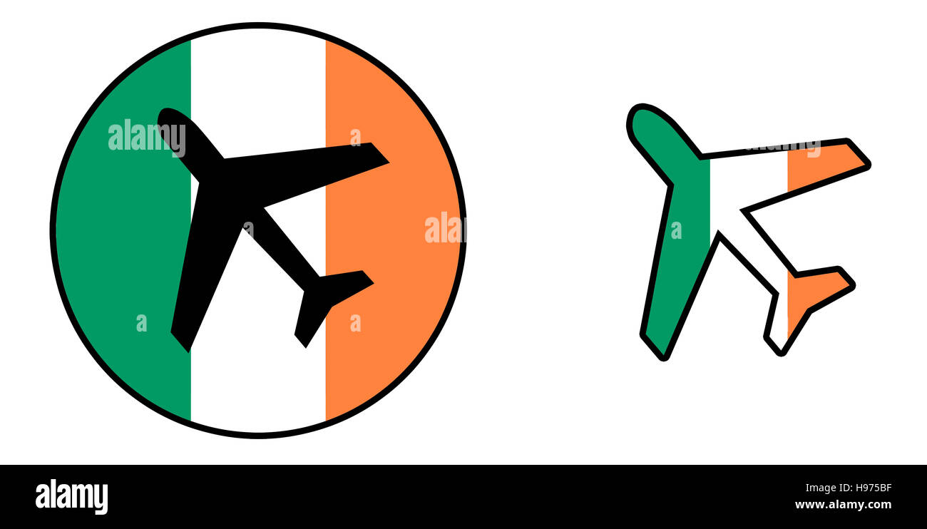 Horizontal view irish national flag Cut Out Stock Images & Pictures - Alamy