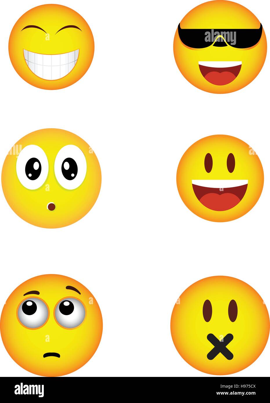 Happiness face smile Stock Vector Image & Art - Alamy