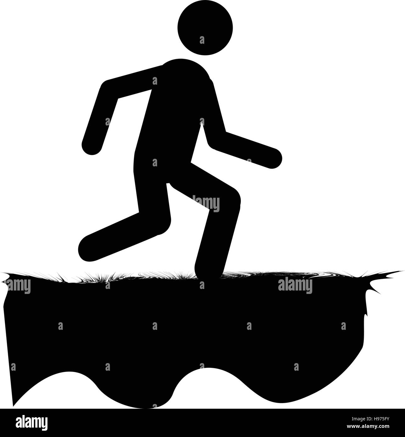 Running Men Icon Stock Vector Image & Art - Alamy