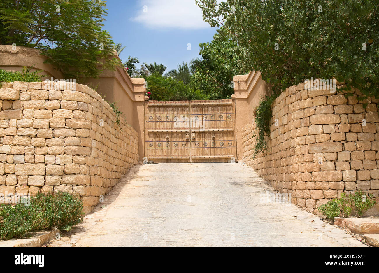 Streets of the old city Diriyah near Ar Riyadh, Kingdom of Saudi Arabia ...