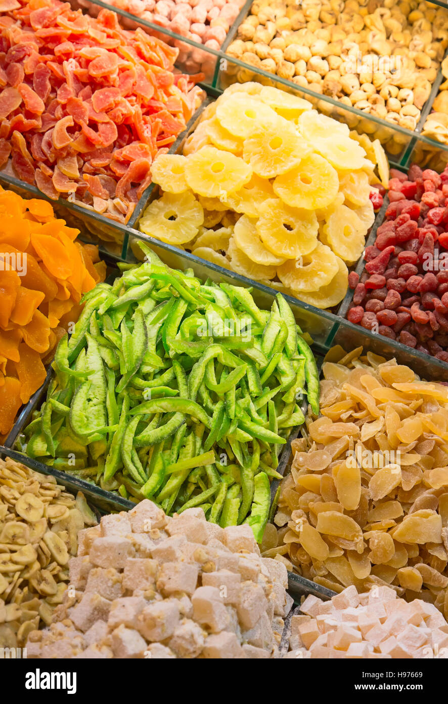 Market stall selling turkish delight hi-res stock photography and ...