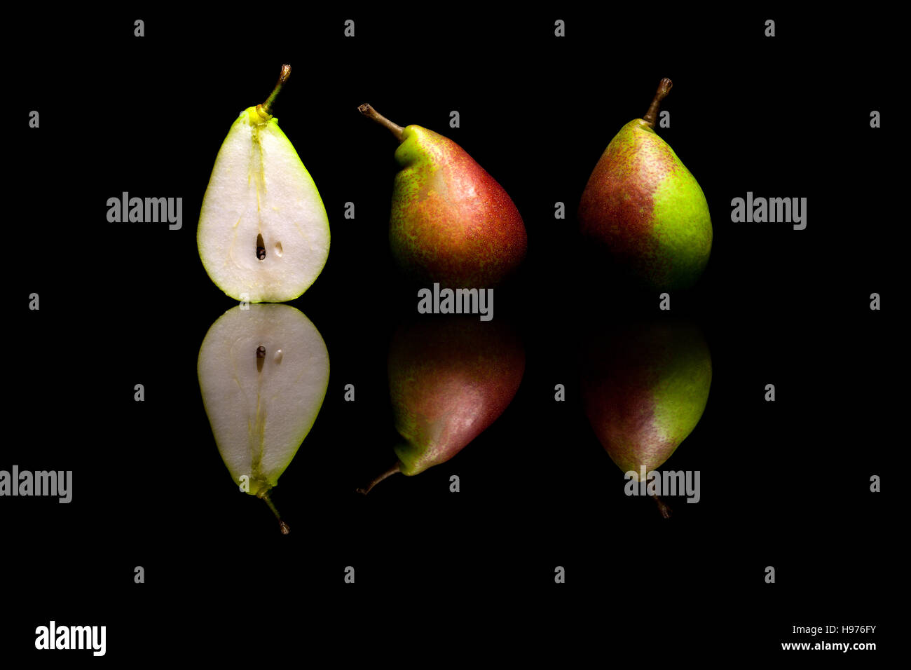 Half green and half red hi-res stock photography and images - Alamy