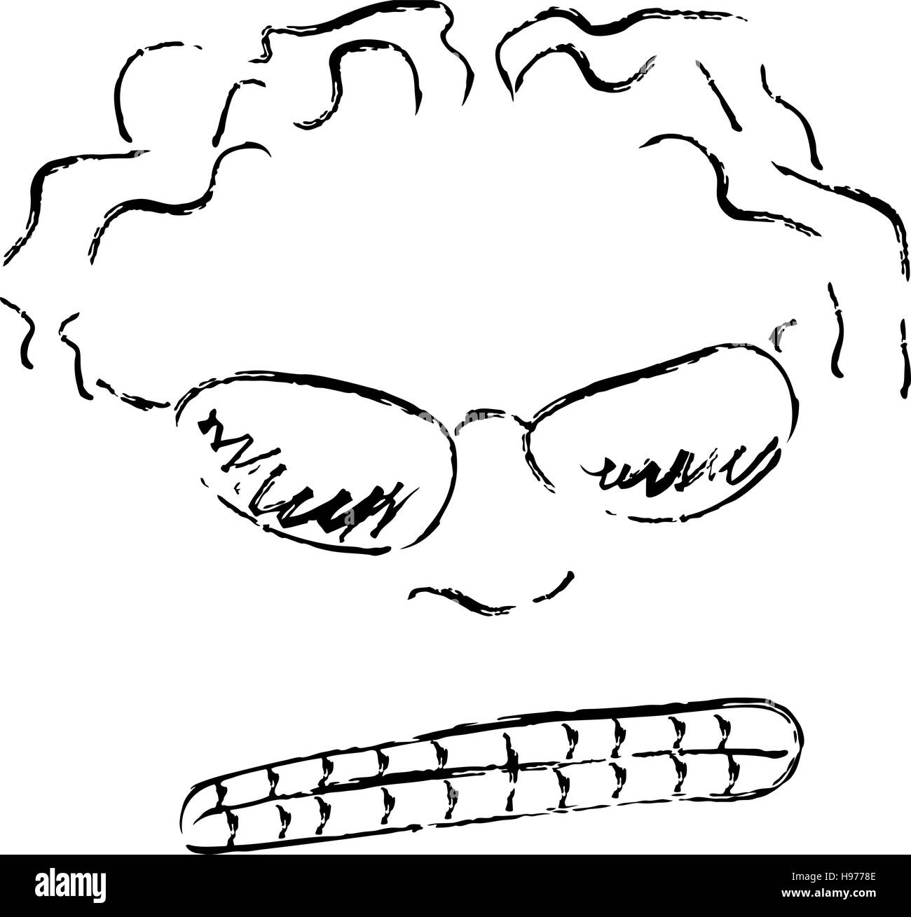 Angry human Black and White Stock Photos & Images - Alamy