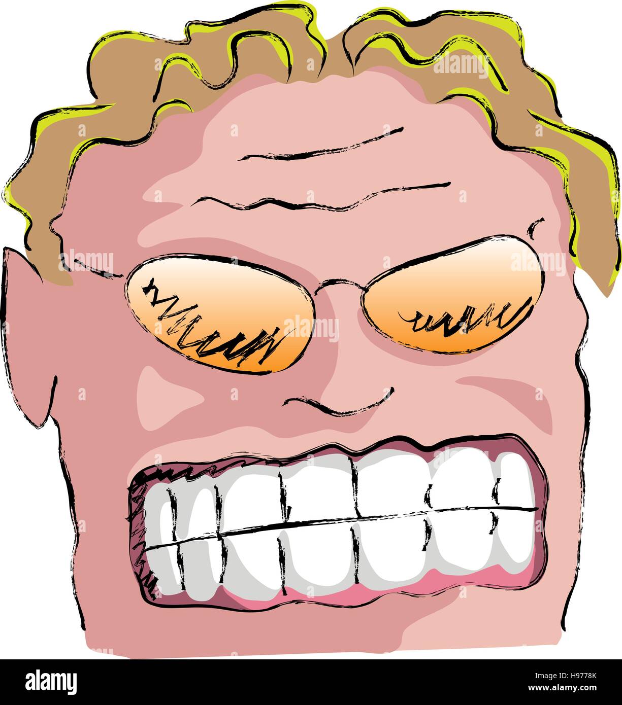 Angry nervous Stock Vector Images - Alamy