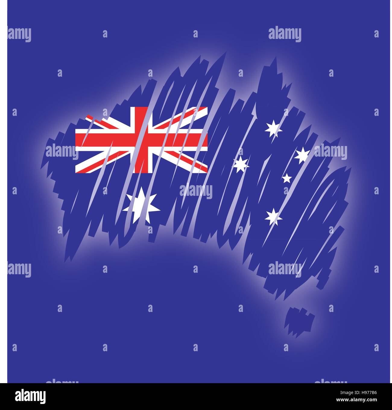 map flag Australia Stock Vector Image & Art - Alamy