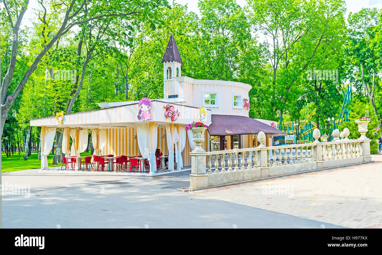 The cafe in children's amusement park of Central Garden, decorated as ...