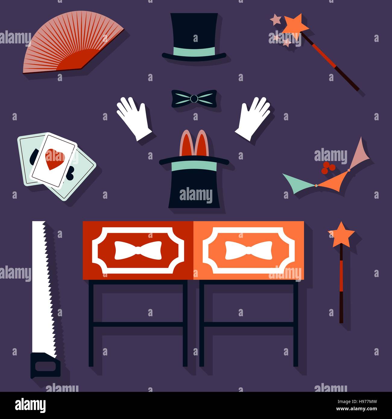 Set of magician Vector illustration Stock Vector Image & Art - Alamy