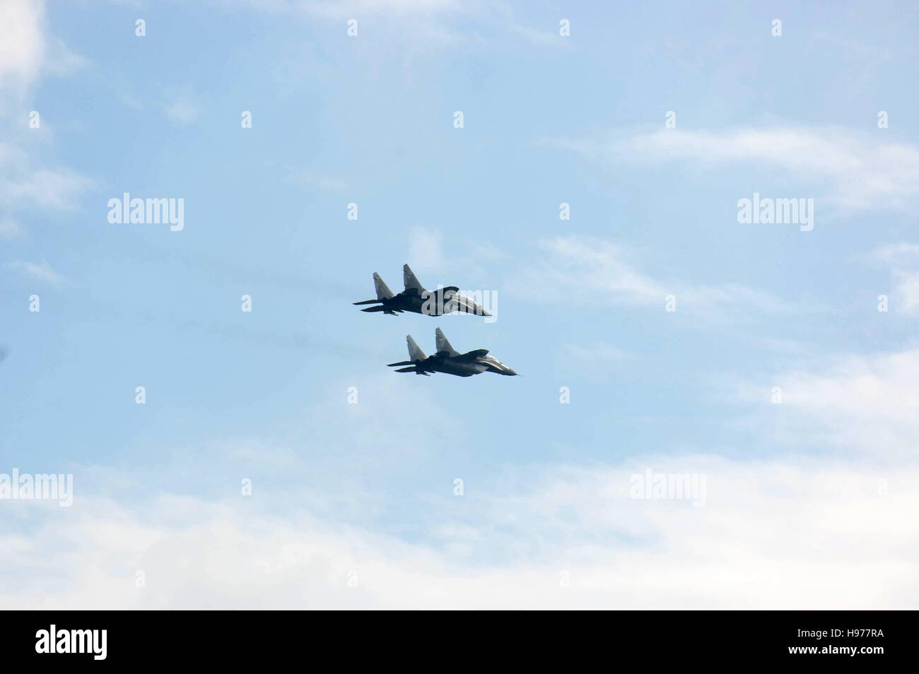 Fighter plane flying over military hi-res stock photography and images ...