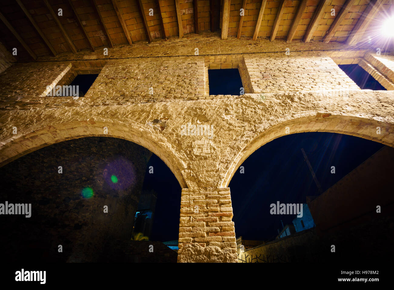 Medieval Town Night Photography Stock Photo - Alamy