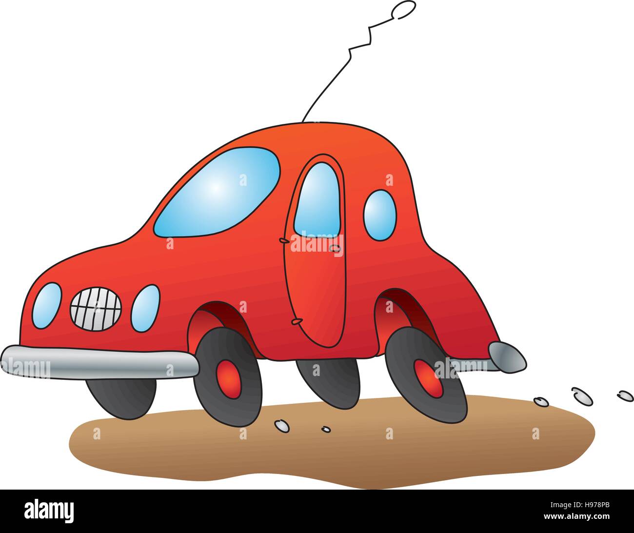 Autos cartoon hi-res stock photography and images - Alamy