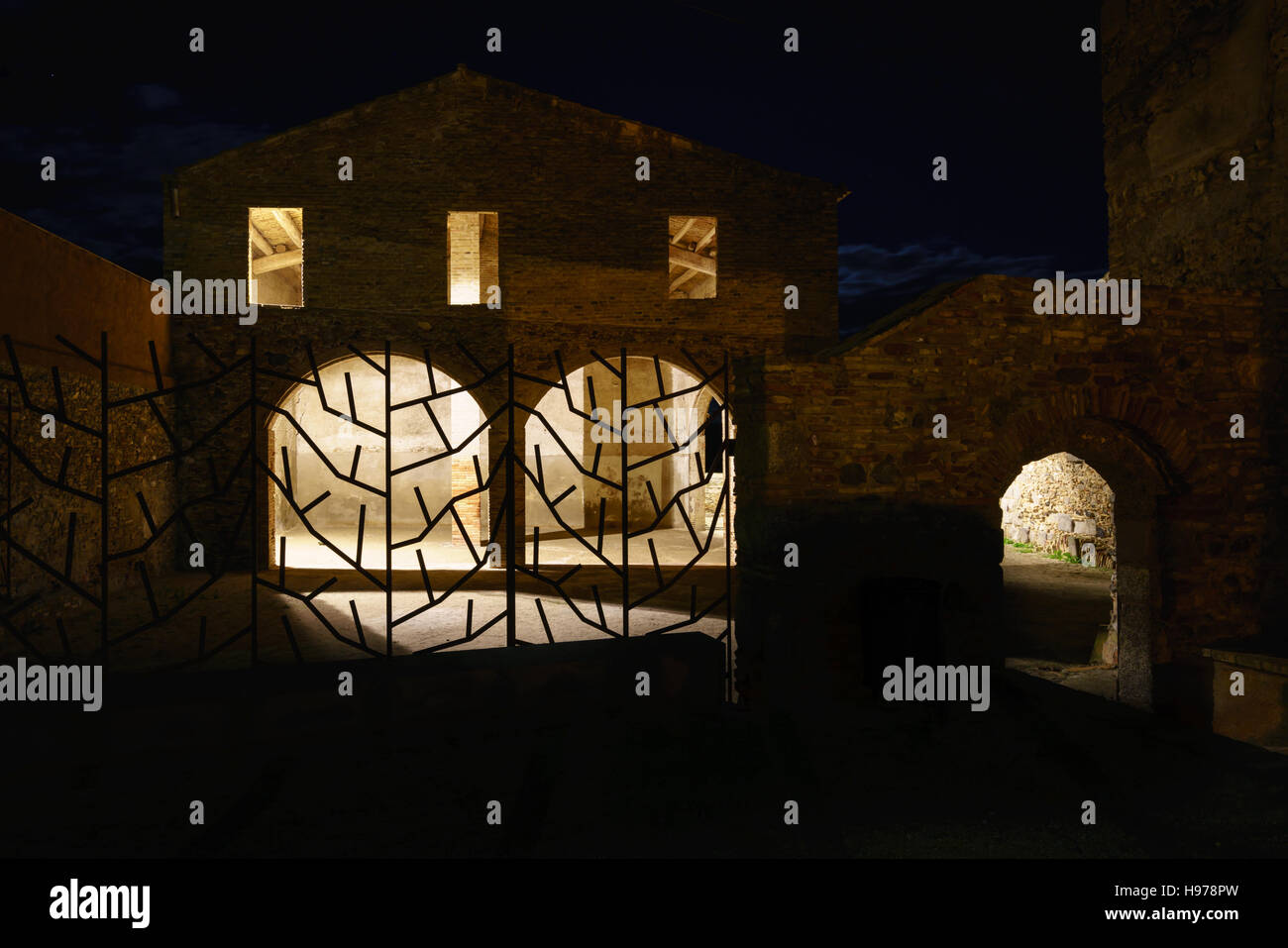 Medieval Town Night Photography Stock Photo - Alamy