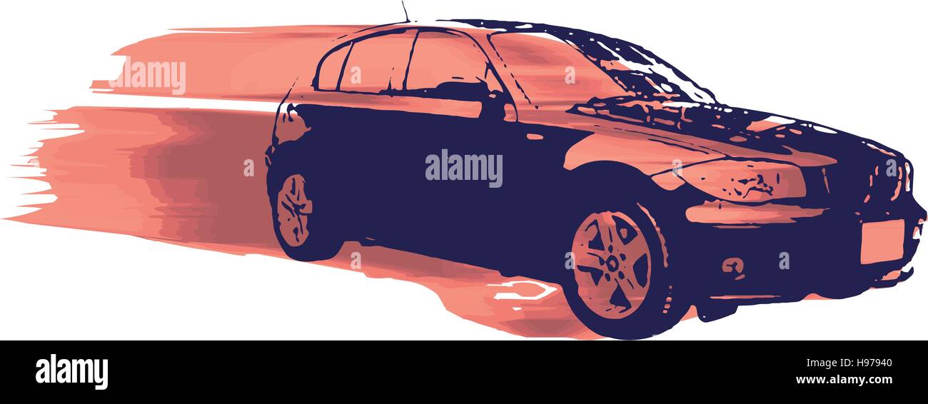 Fast moving car cars vehicle vehicles Stock Vector Images - Alamy