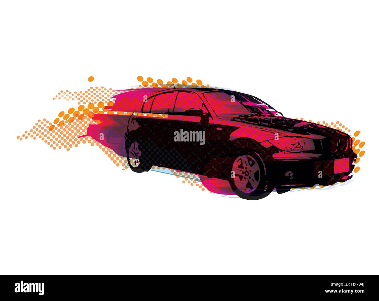 vector image of a fast moving car Stock Vector Image & Art - Alamy