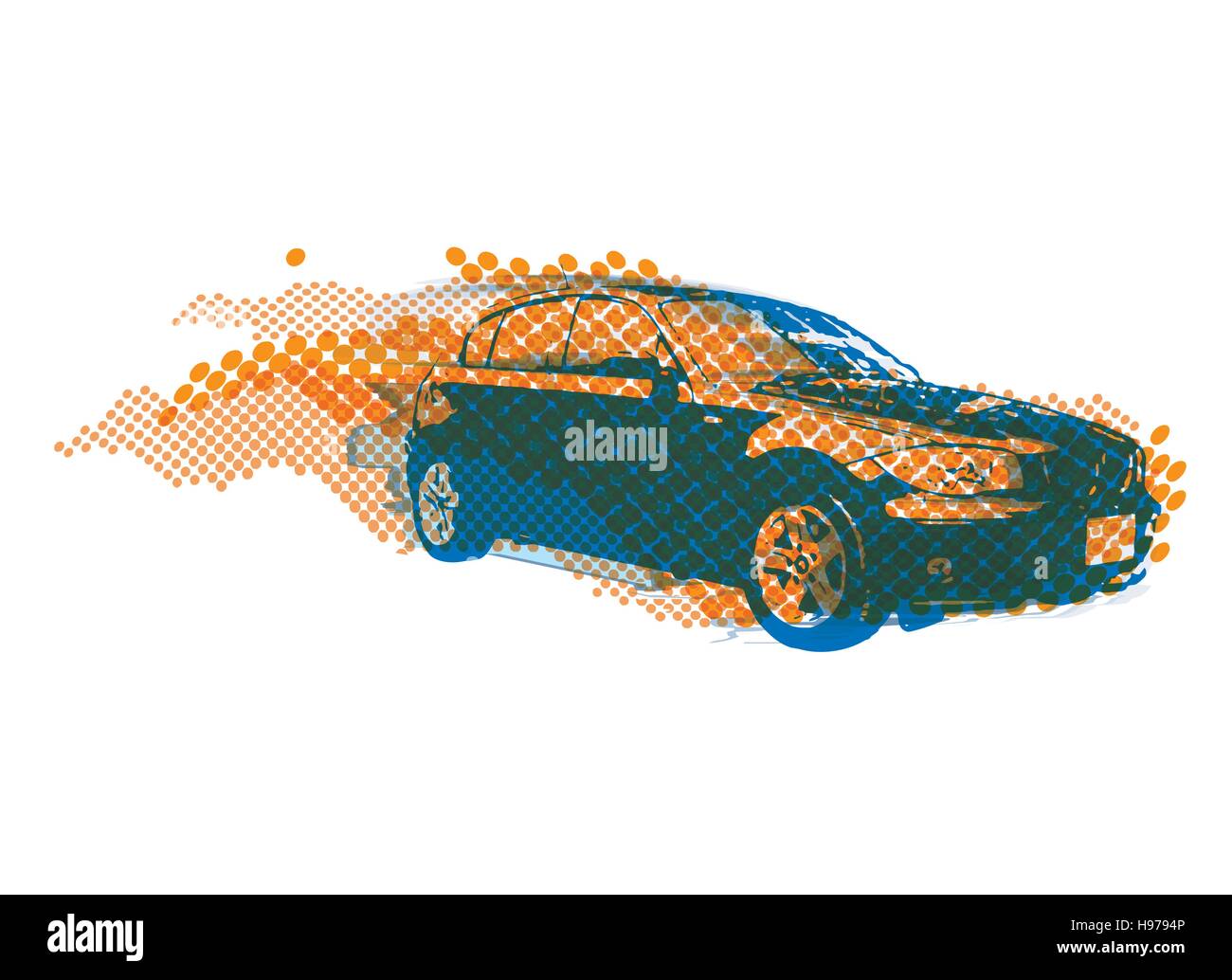 vector image of a fast moving car Stock Vector Image & Art - Alamy