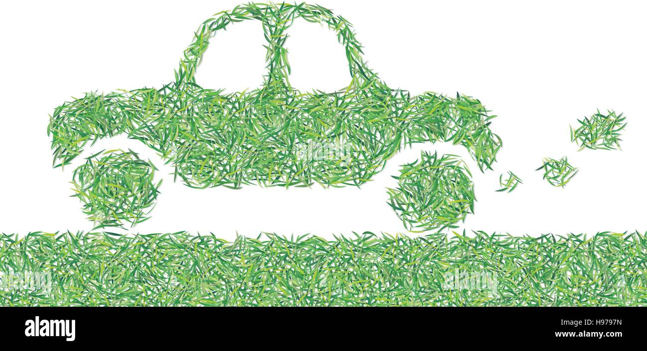 Car concept grass Stock Vector Images - Alamy