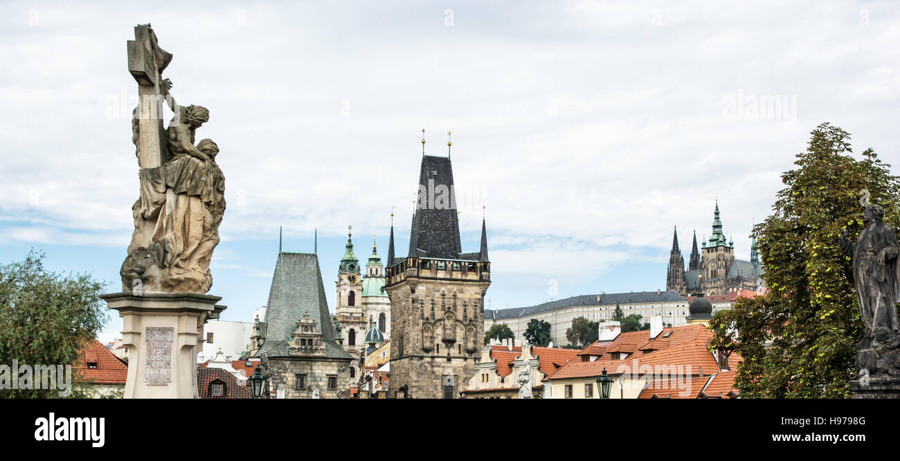 Historical scene of Prague, Czech republic, central Europe. Travel ...