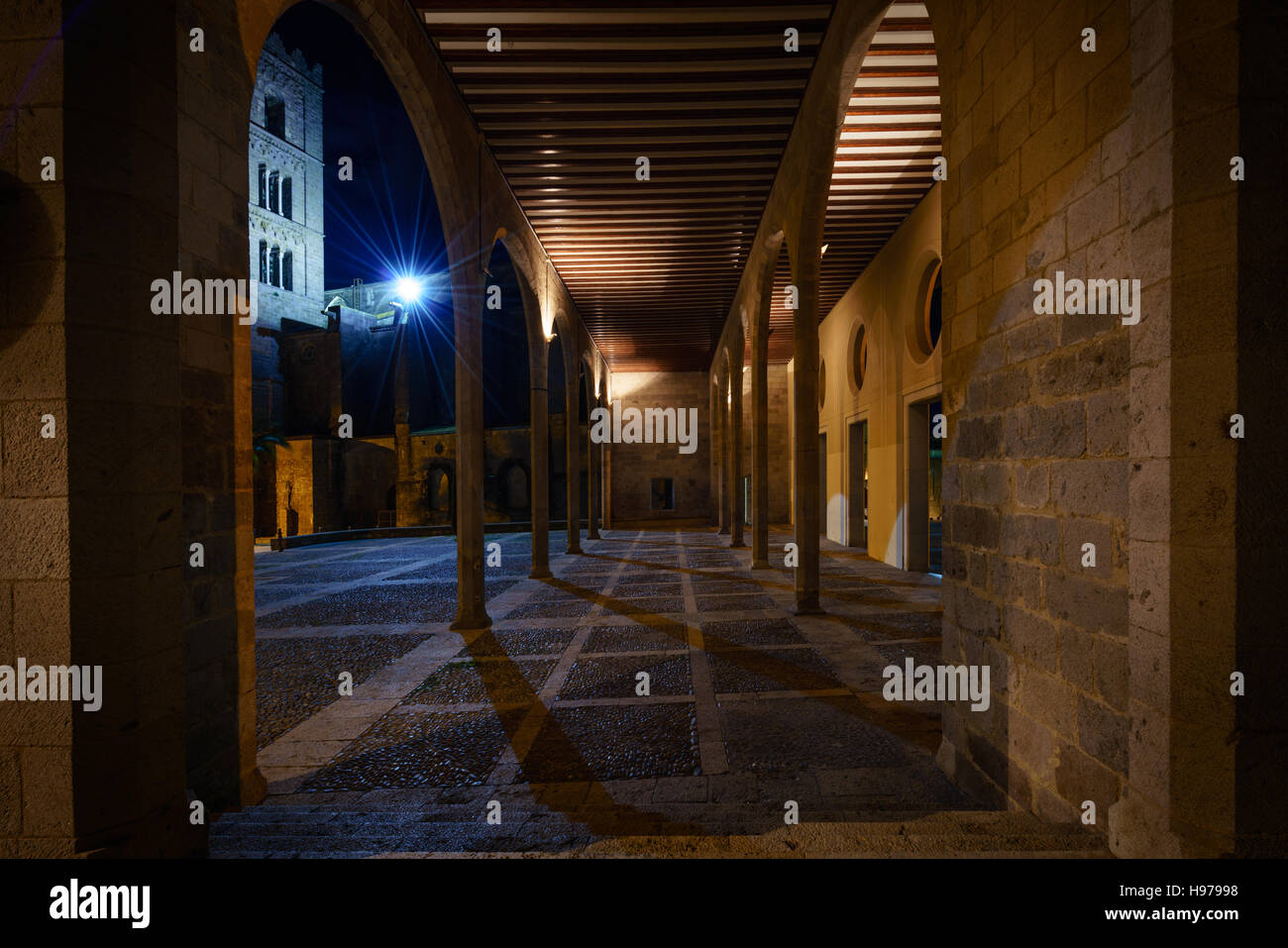 Medieval Town Night Photography Stock Photo - Alamy