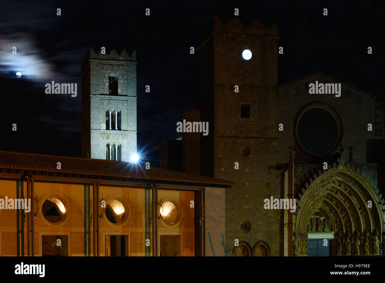 Basilica Church in a Medieval Town Stock Photo - Alamy