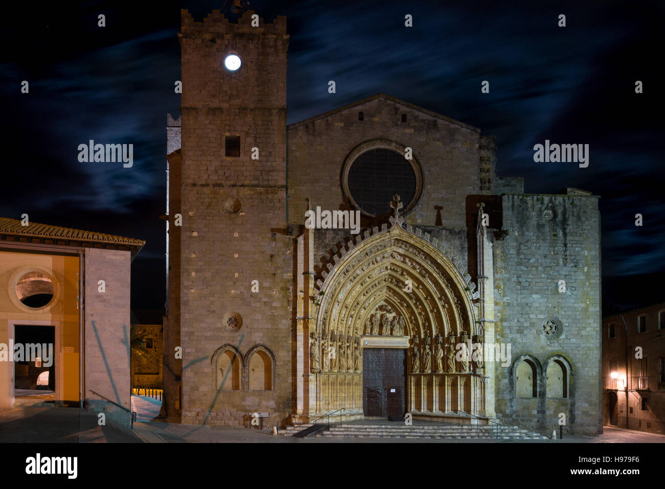 Basilica Church in a Medieval Town Stock Photo - Alamy