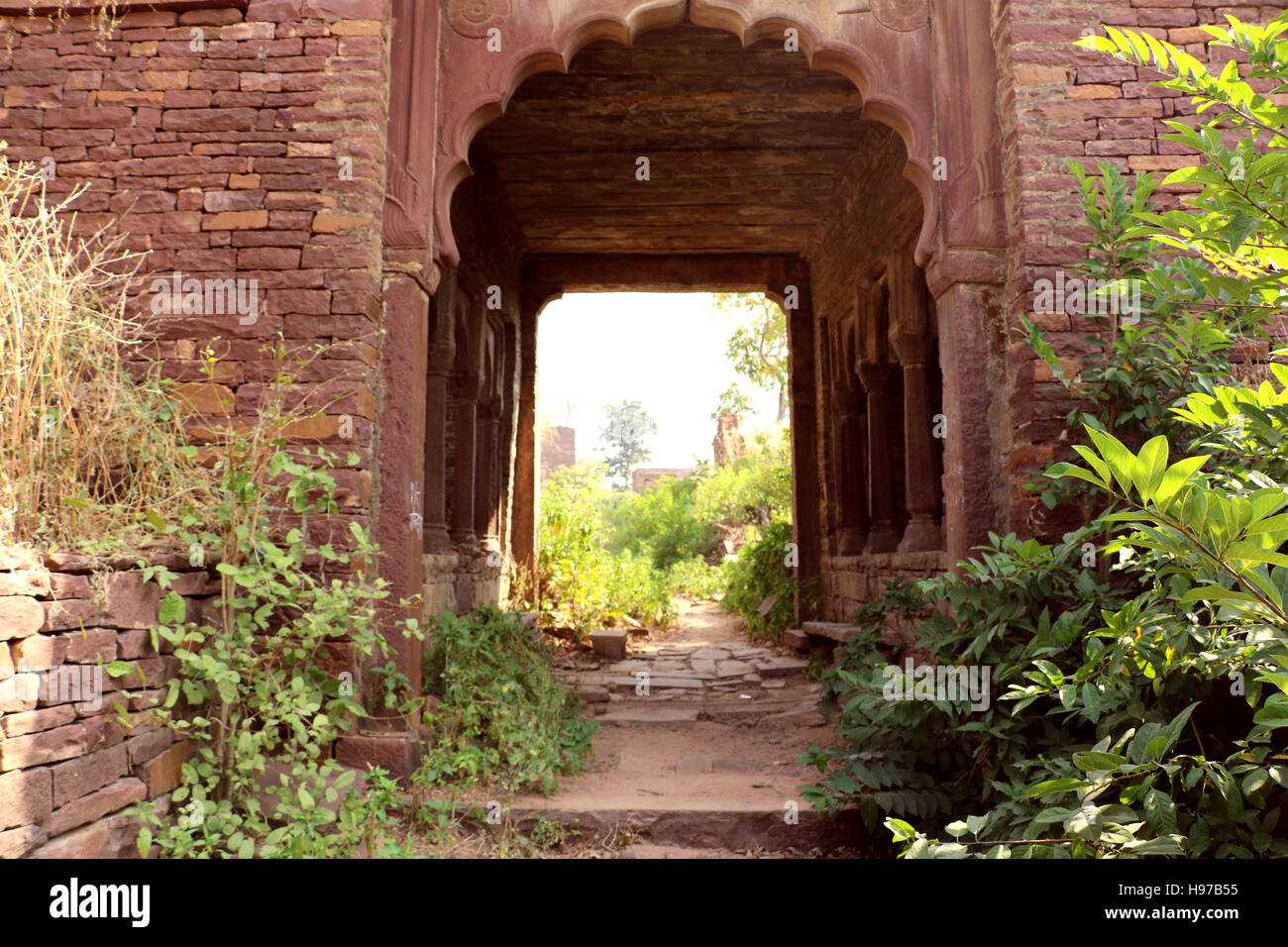 Ruins of thousand years old Narwar Fort Stock Photo - Alamy