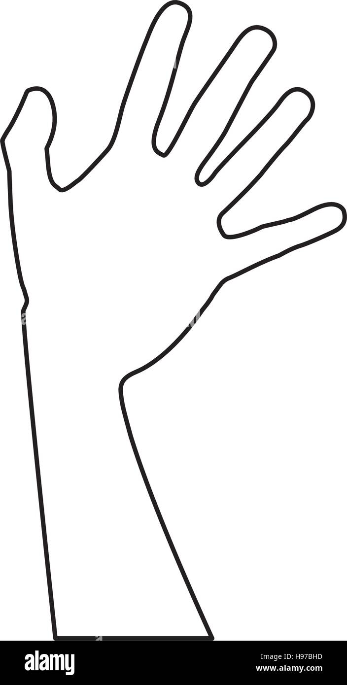 open hand icon image Stock Vector Image & Art - Alamy